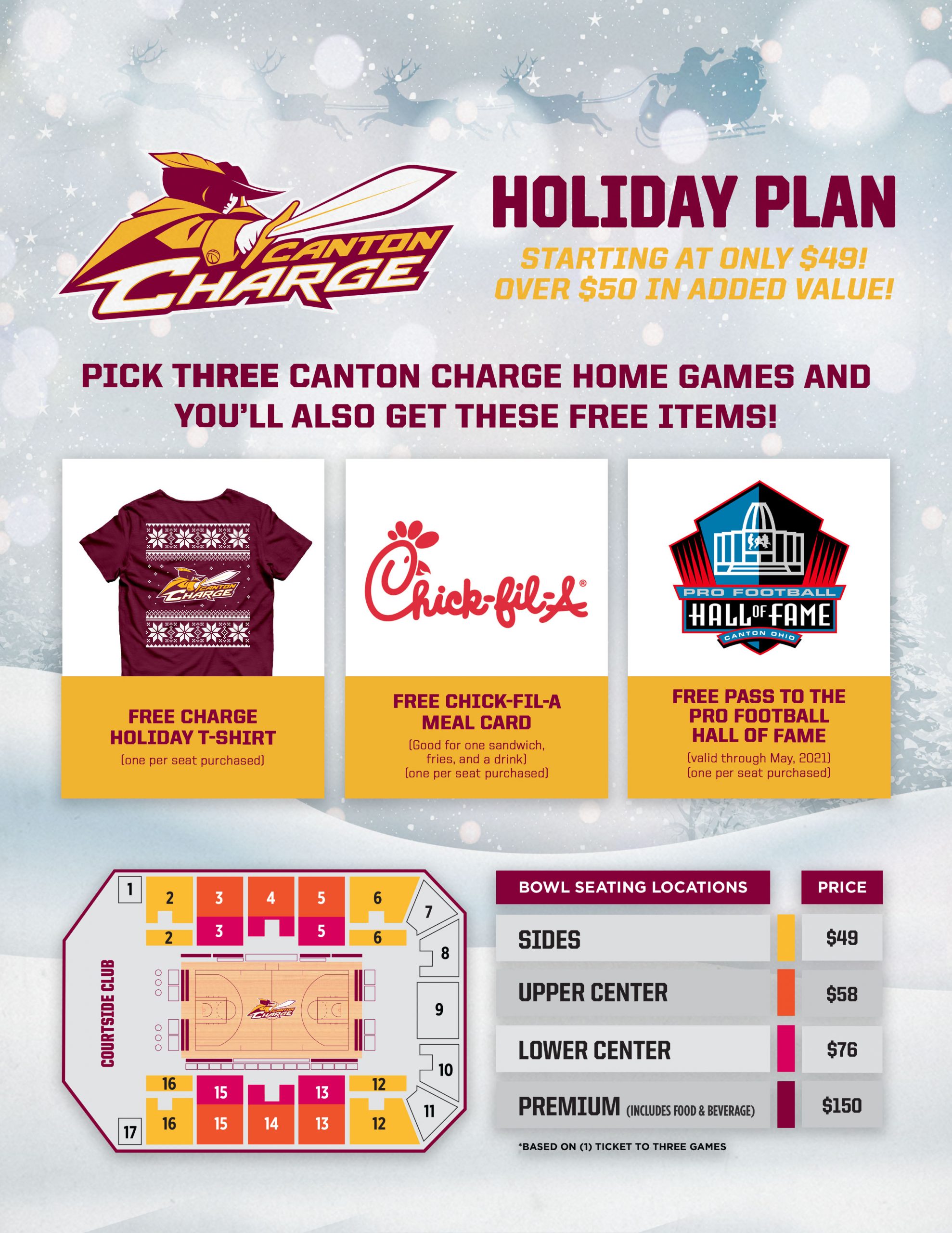 Canton Charge 2020-21 Holiday Plan - Charge Basketball