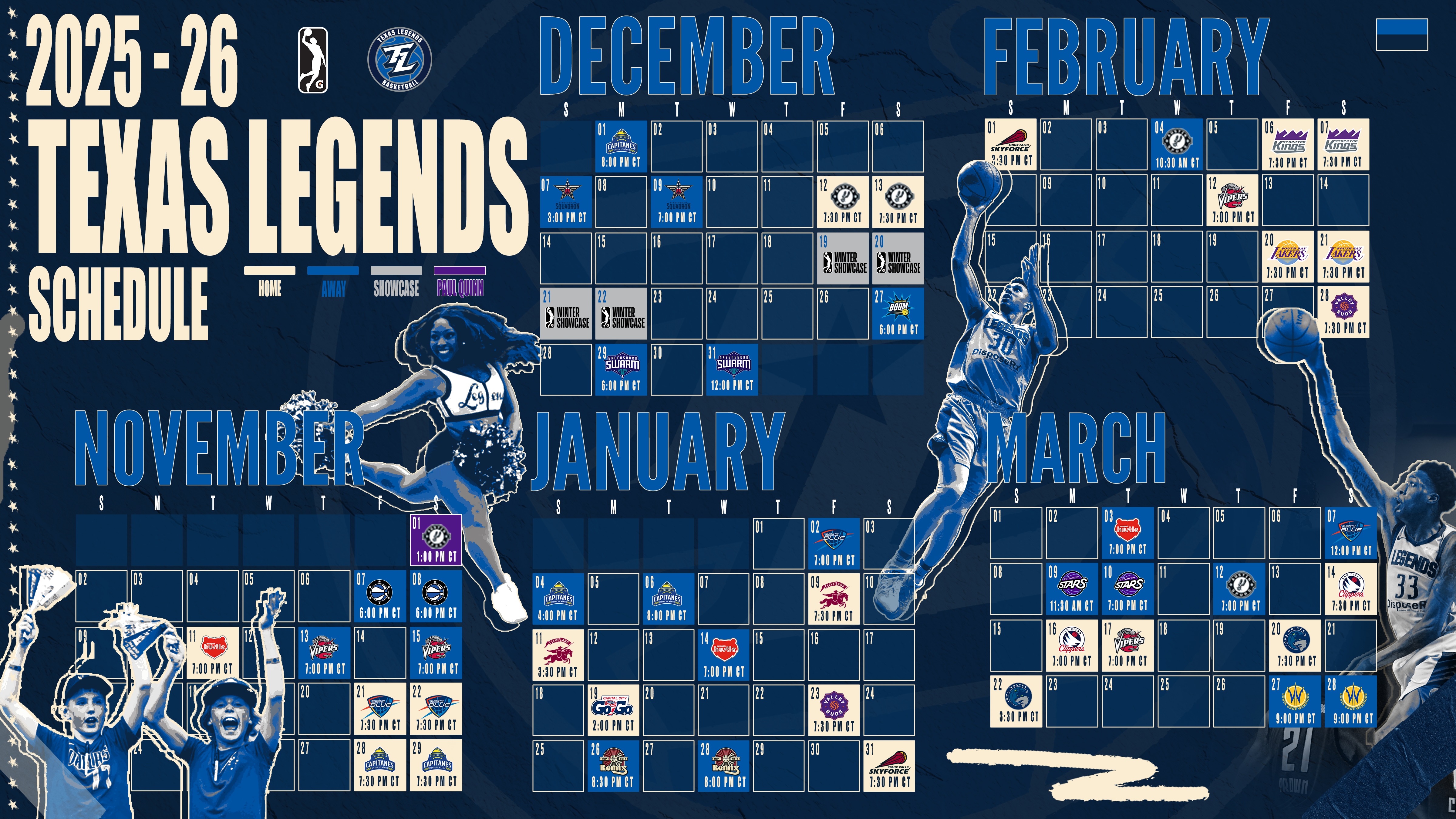 TEXAS LEGENDS ANNOUNCE 2025-2026 SEASON SCHEDULE - Texas Legends