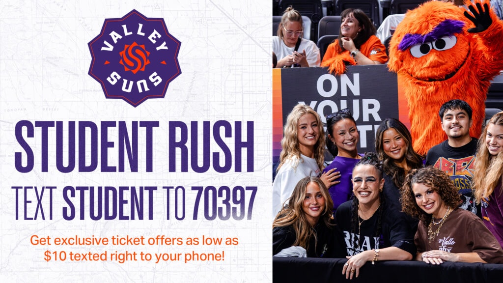 Student Rush - Valley Suns